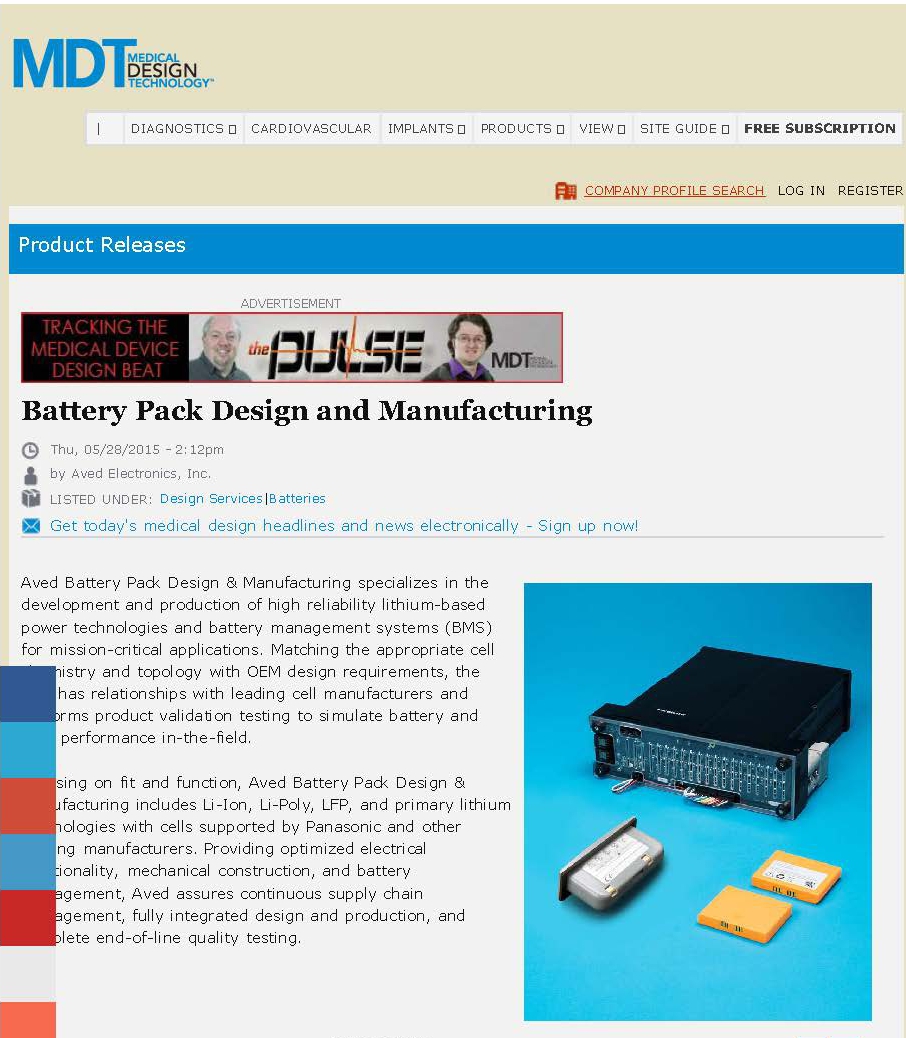 Aved Electronics - Venmark International