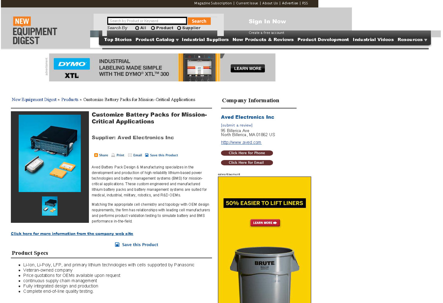 Aved Electronics - Venmark International