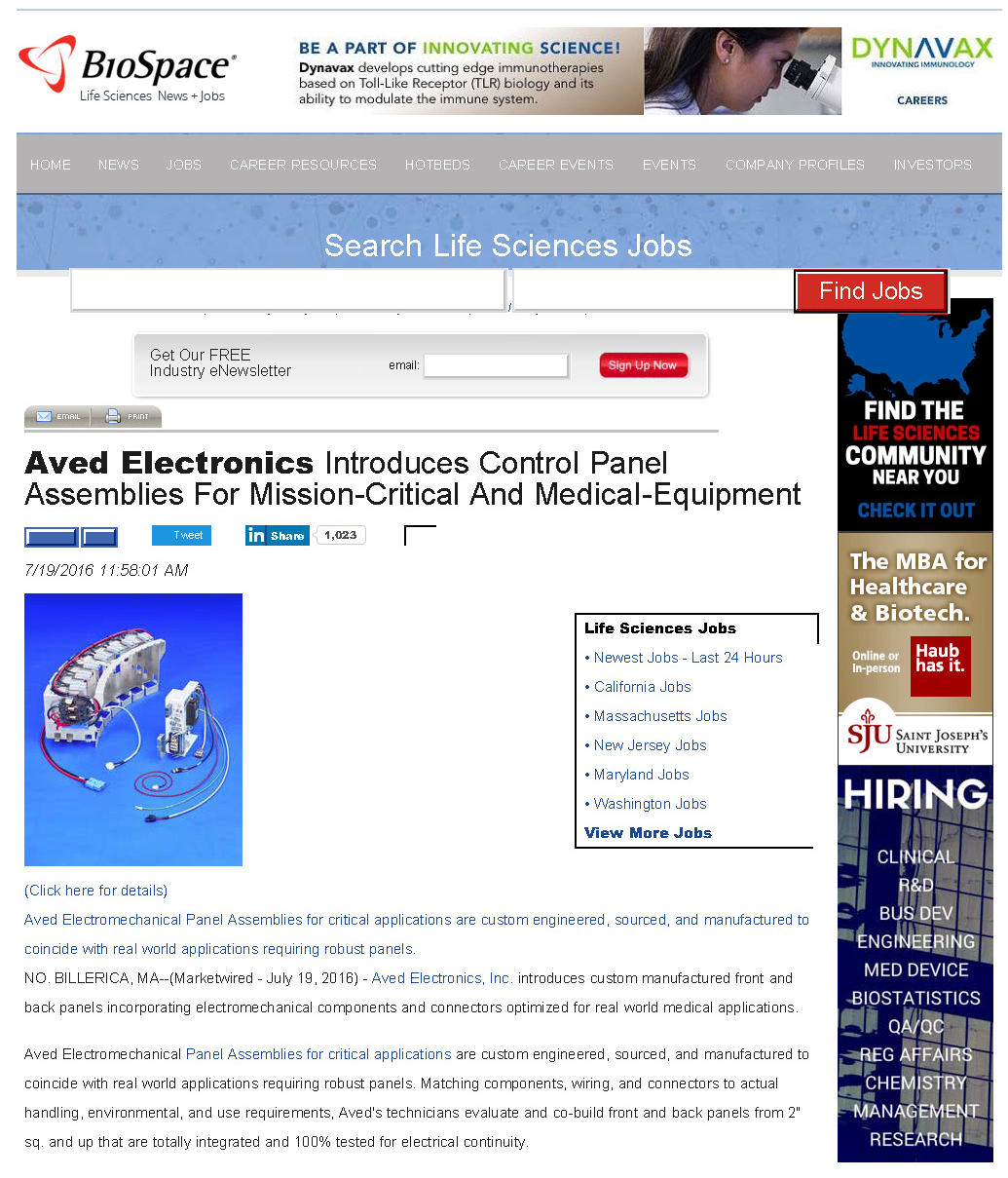 Aved Electronics - Venmark International